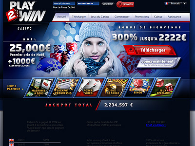 Jouer au casino en ligne sur Casino Play2Win
